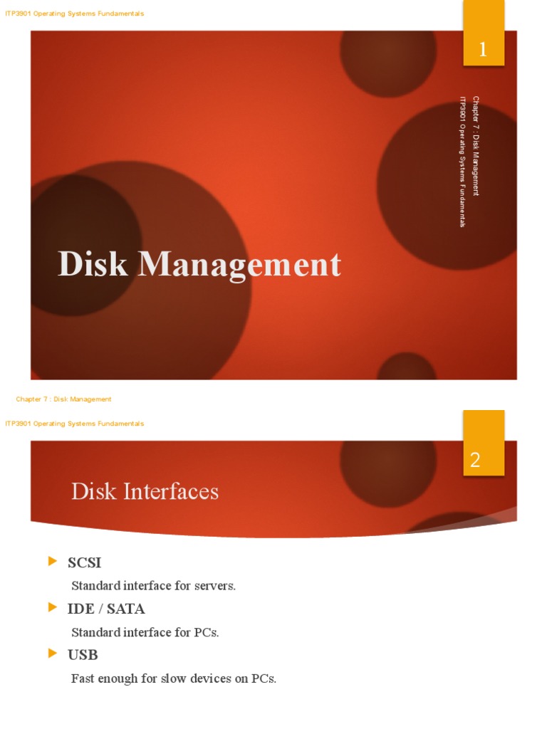 Ch7 Disk Management | PDF | File System | Information Retrieval Ch7 Disk Management | PDF | File System | Information Retrieval