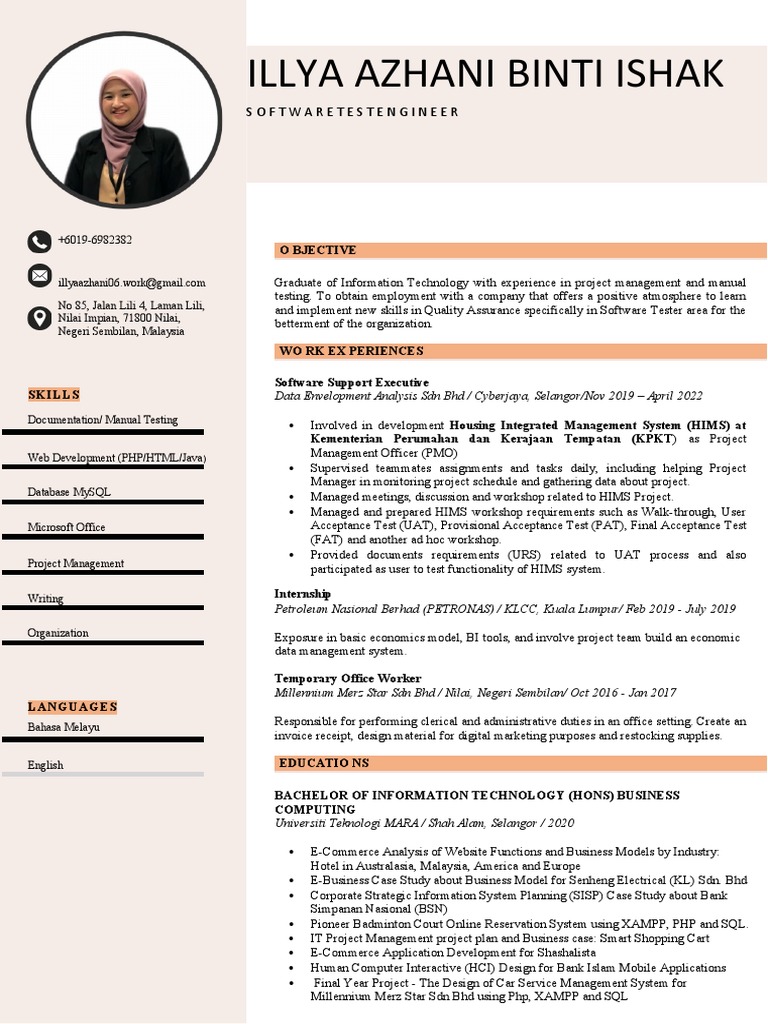2022 CV Illya | PDF | Computing | Information Technology Management