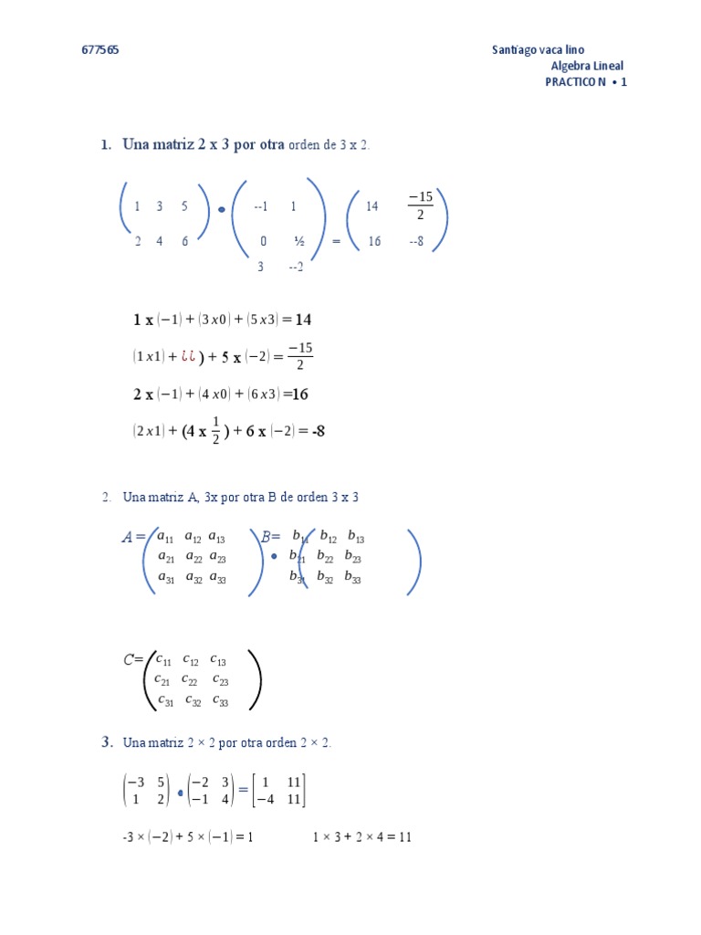 Tarea#1 Algebra Lineal | PDF | Álgebra | Álgebra lineal Tarea#1 Algebra Lineal | PDF | Álgebra | Álgebra lineal