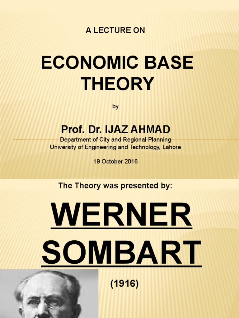 Economic Base Theory | PDF | Employment | Business