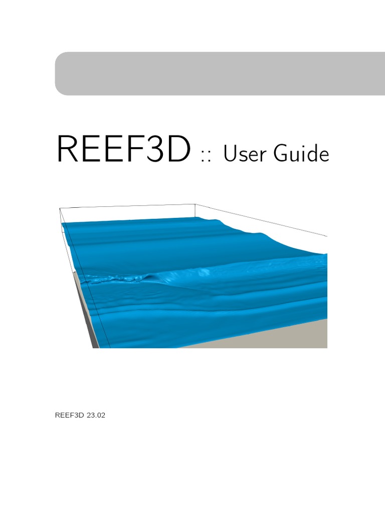 REEF3D UserGuide | PDF | Discharge (Hydrology) | Computational Fluid Dynamics