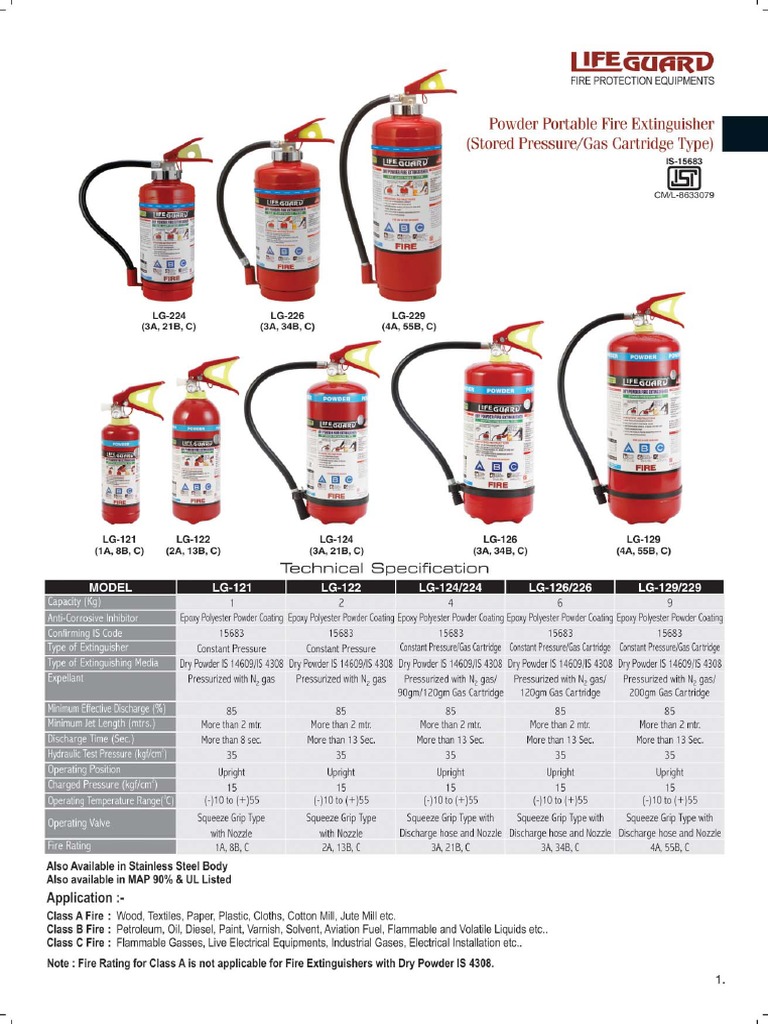 Abc Dry Chemical Powder Type Fire Extinguisher | PDF