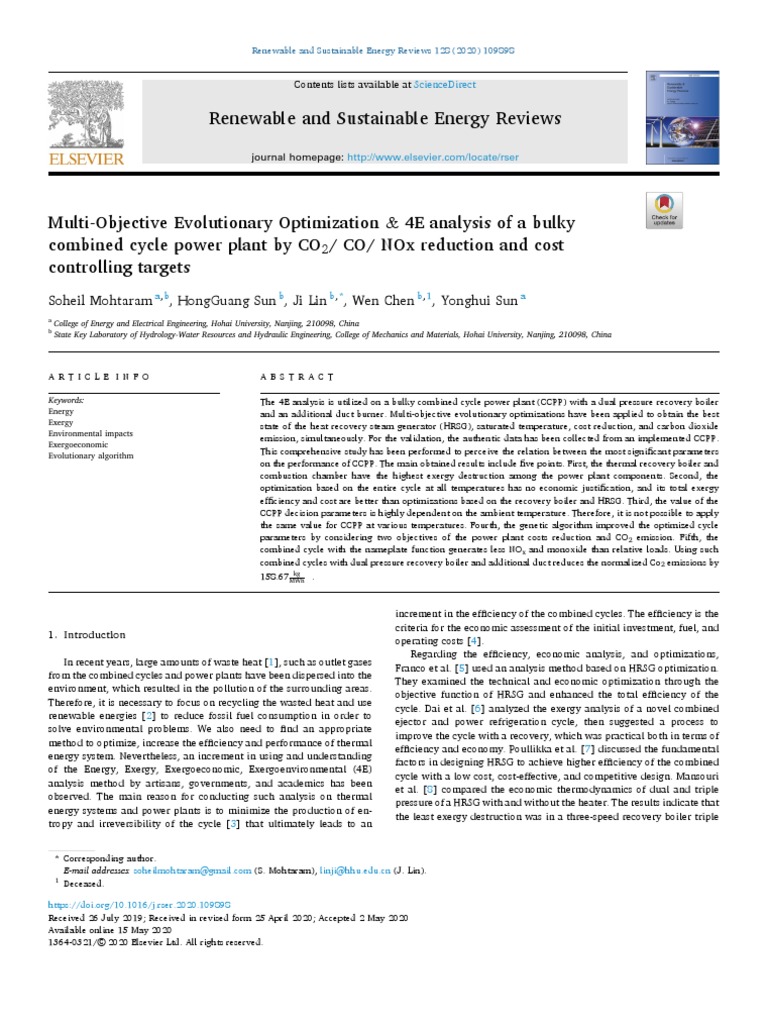 Renewable and Sustainable Energy Reviews: 2 Soheil Mohtaram, Hongguang ...