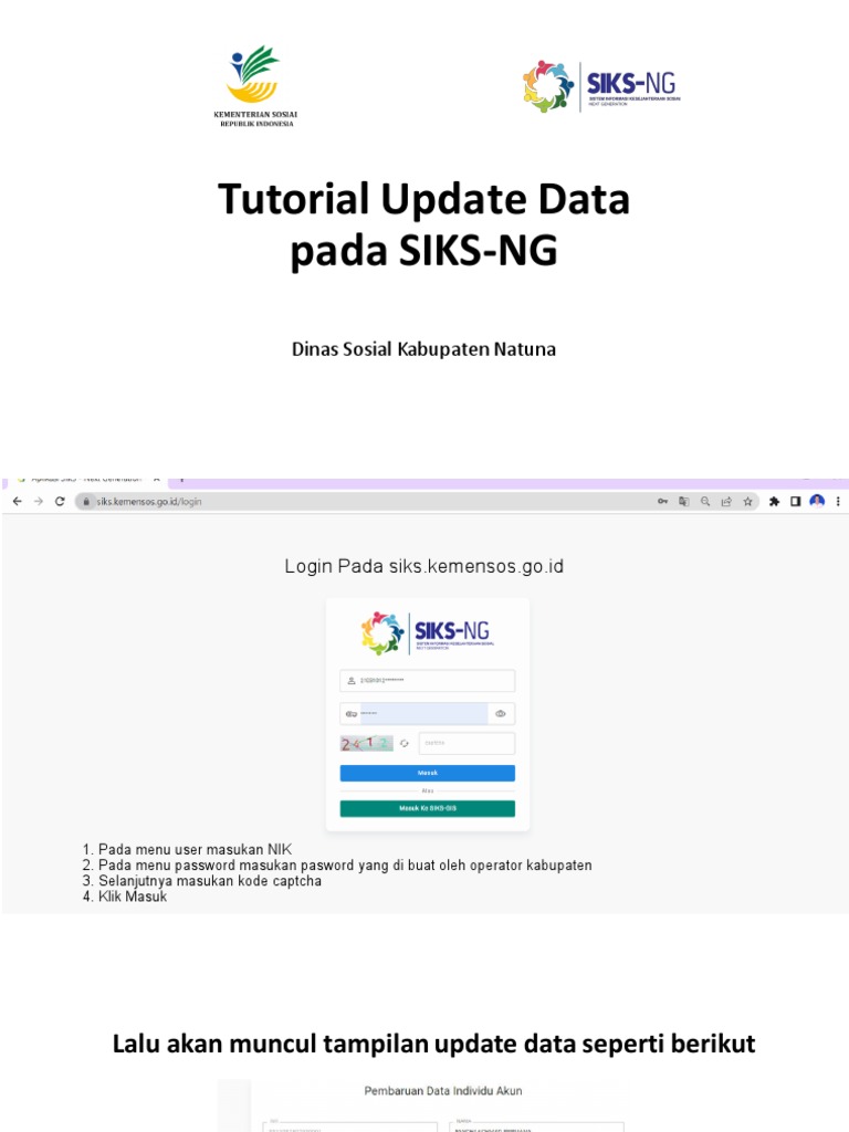 Contoh Tutorial Update Data SIKSNG | PDF | Pengelolaan Keuangan & Uang ...