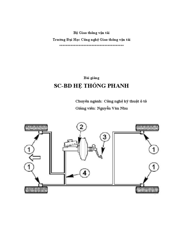 4. Sửa Chữa - Bảo Dưỡng Hệ Thống Phanh | PDF