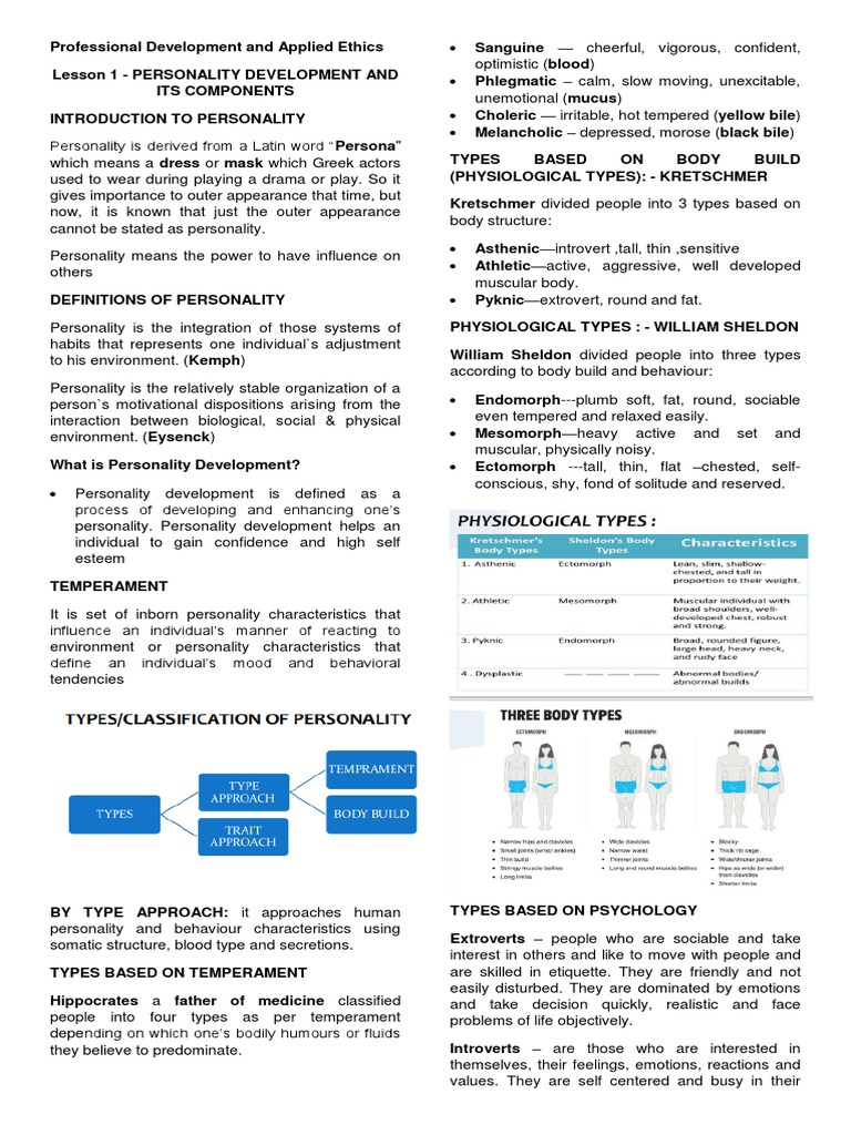 ProfDev Reviewer | PDF | Id | Temperament
