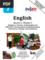 Edited Q1 Module 4 ADM Engl7 | PDF | Grammatical Tense | Verb