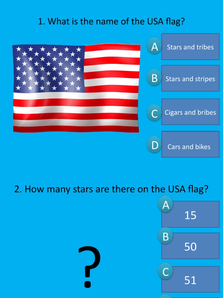 USA Flag Quiz | PDF | Great Lakes | Island