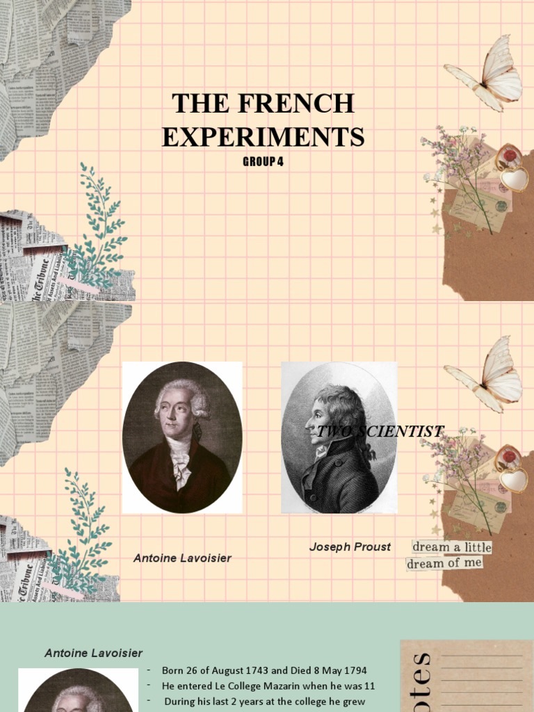 French Chemists: Lavoisier & Proust | PDF | Physical Sciences | Chemistry
