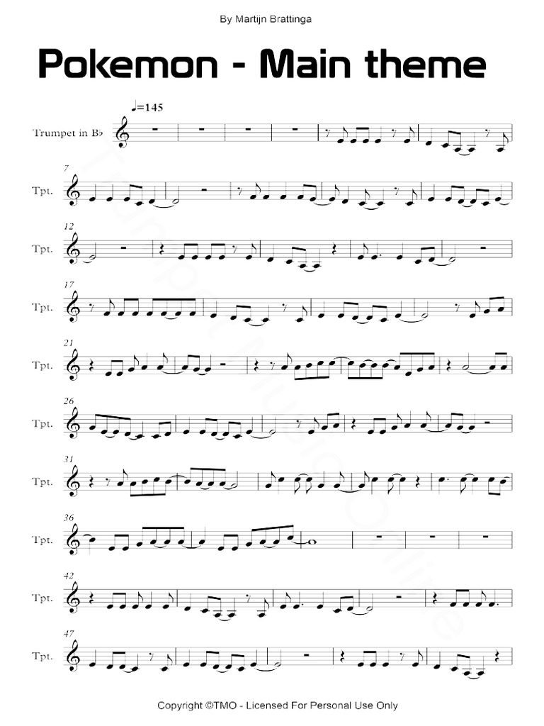 Pokemon - Main Theme | PDF
