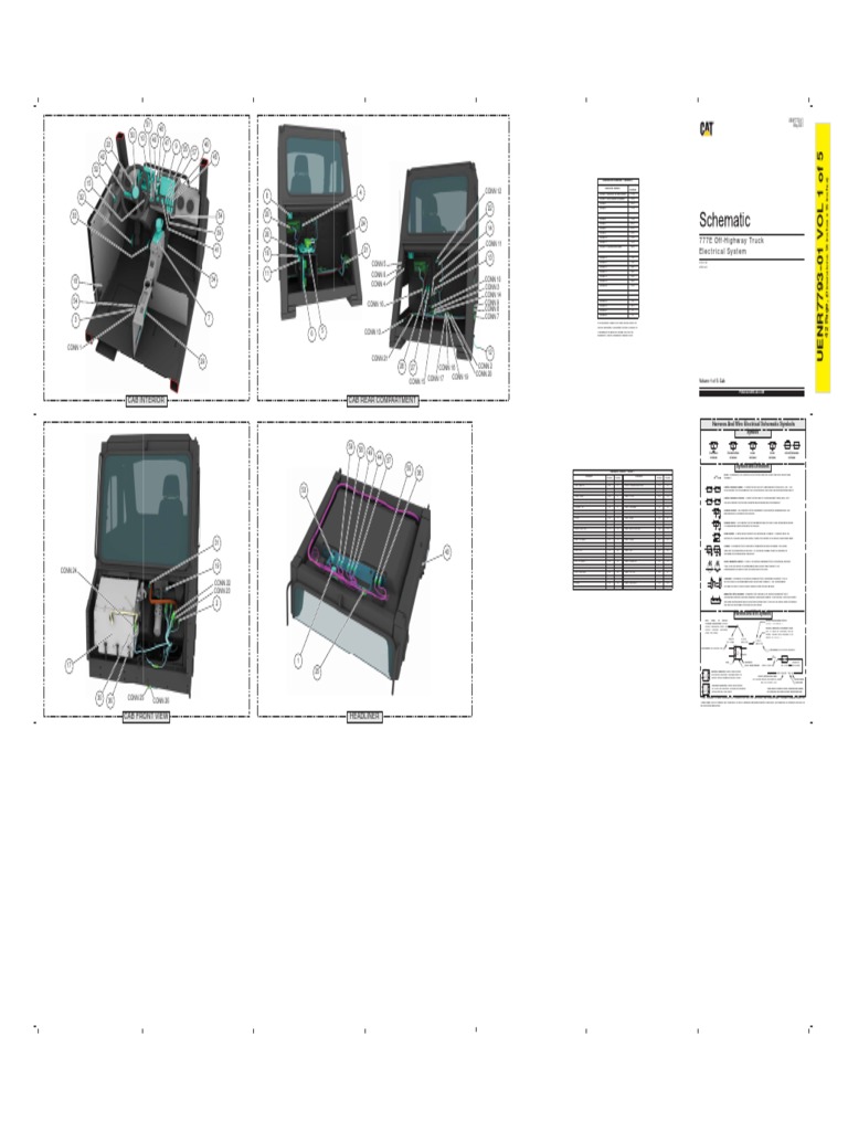 Wiring AC CAT 773E | PDF | Switch | Relay