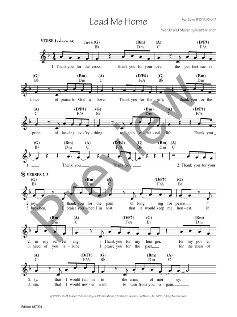 Preview: Lead Me Home | PDF