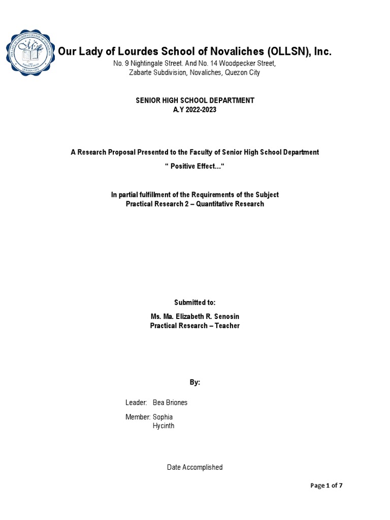 Practical Research Table of Contents | PDF | Methodology | Science
