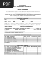 Formulario AET - Modelo - Word | PDF | Tempo | Fatores humanos e Ergonomia
