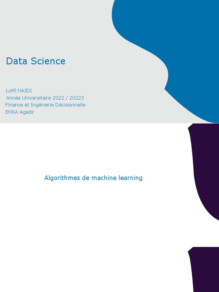 Algorithmes de Machine Learning en 2023 | PDF | Régression linéaire | Bootstrap (statistiques)