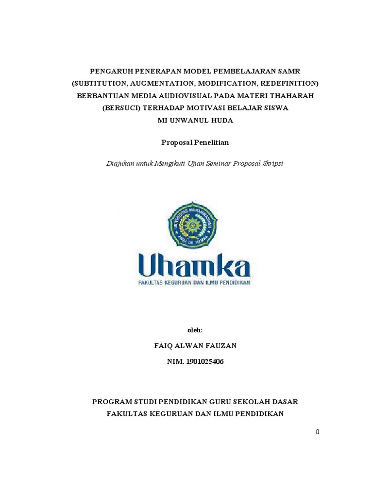 Proposal METLIT Faiq Alwan Fauzan Turnitin | PDF | Karier & Perkembangan