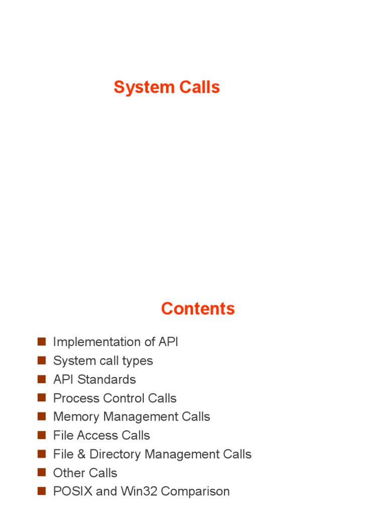 System Call | PDF | Computer File | Library (Computing)