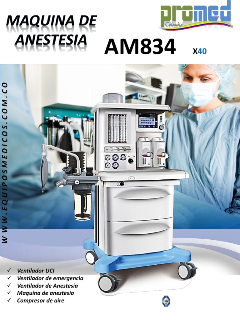 Ventilador Anestesia AM834 X40 | PDF | Bienes manufacturados
