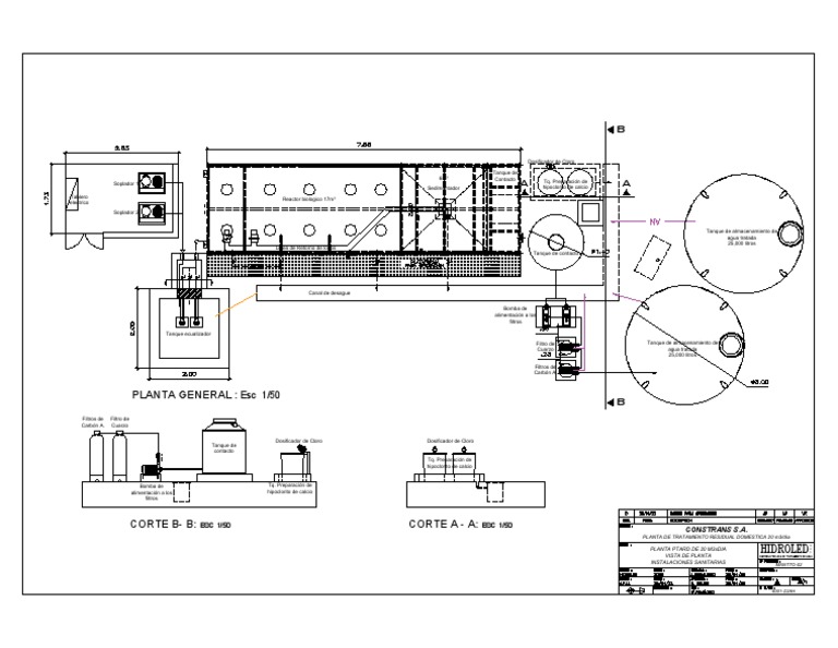 Plano Ptar Constrans 20M3D Iiss | PDF | Ciencia medioambiental | Hidrología