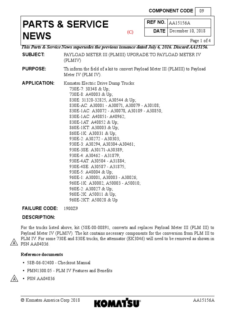 Aa15156a-Plm3 To Plm4 | PDF | Manufactured Goods | Electrical Engineering