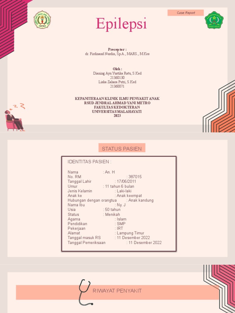 Case Report Epilepsi | PDF