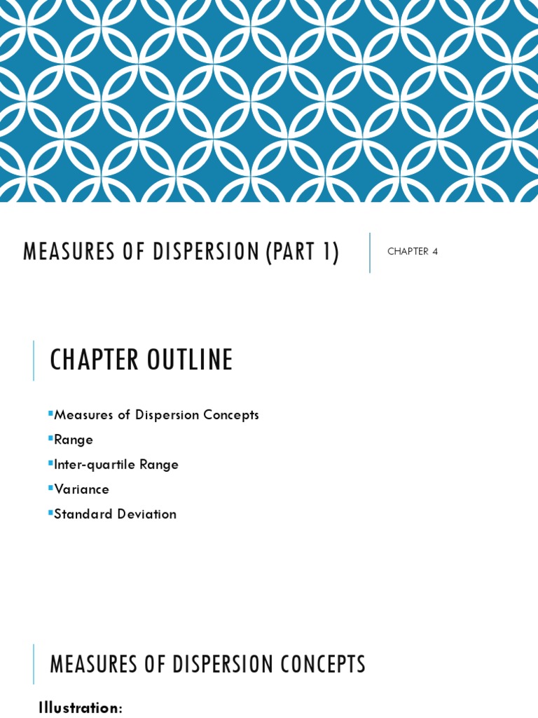 Chapter 04 - Measures of Dispersion (Part 1) | PDF | Statistical ...