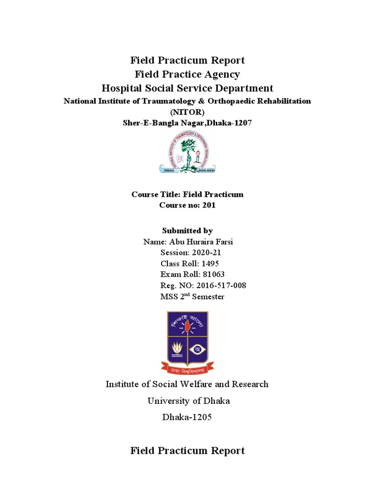 Field Report | PDF | Social Work | Health Care