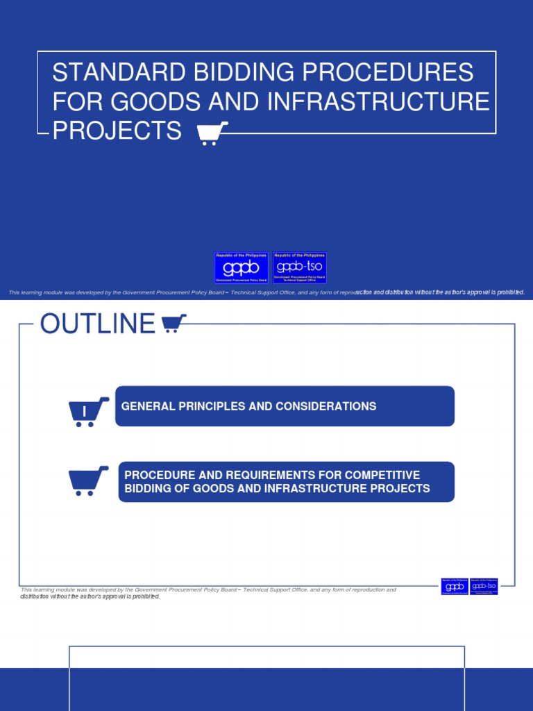 04 Standard Bidding Procedures For Goods and Infrastructure Projects As ...