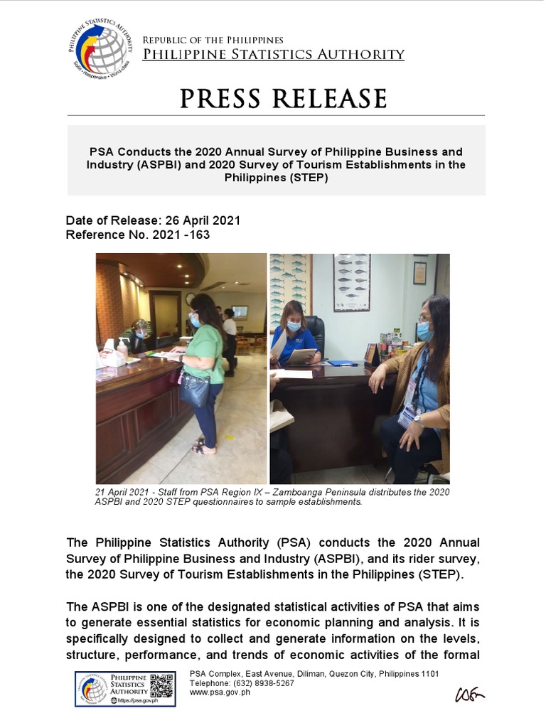 2020 ASPBI and STEP Survey Launch | PDF | Sampling (Statistics ...