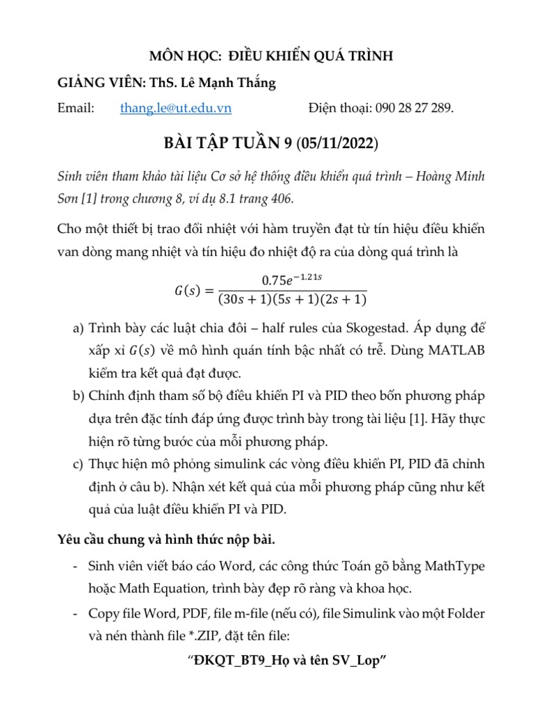 DKQT - Bai Tap 9 - Hk1 (22-23) | PDF