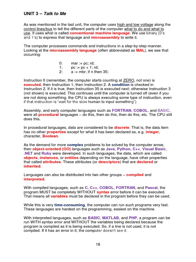 Unit3 - Languages With Exercises Modals | PDF | Computer Program | Programming