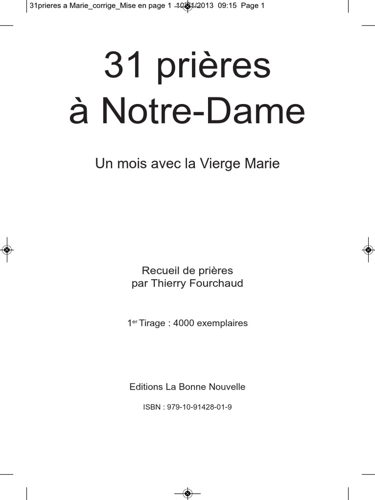 31 Prières pour le Mois de Marie | PDF | Jésus | Marie, mère de Jésus