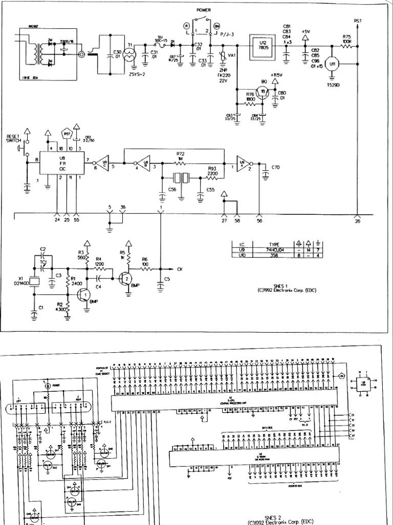 Esquemas SNES | PDF