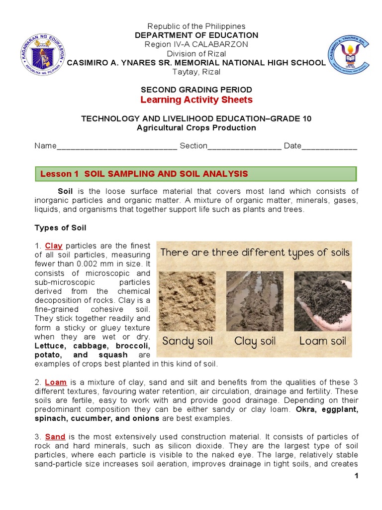 G10 TLE AgriCrops LAS 2nd Quarte Regular | PDF | Seed | Fertilizer