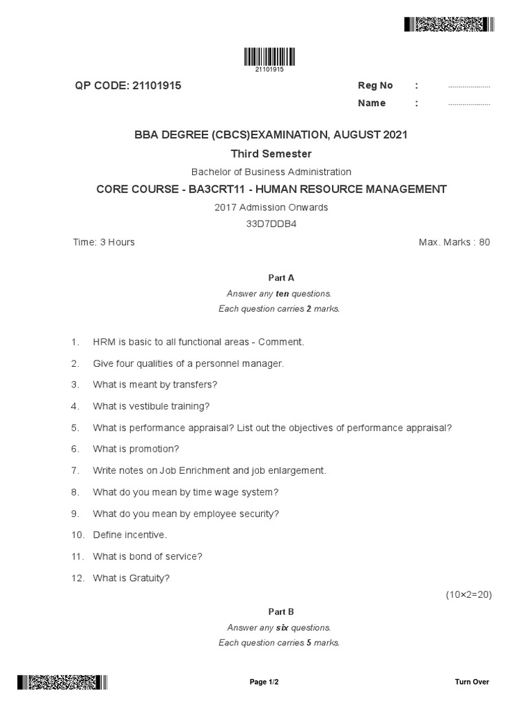 Human Resource Management 2021 | PDF | Human Resources | Human Resource Management