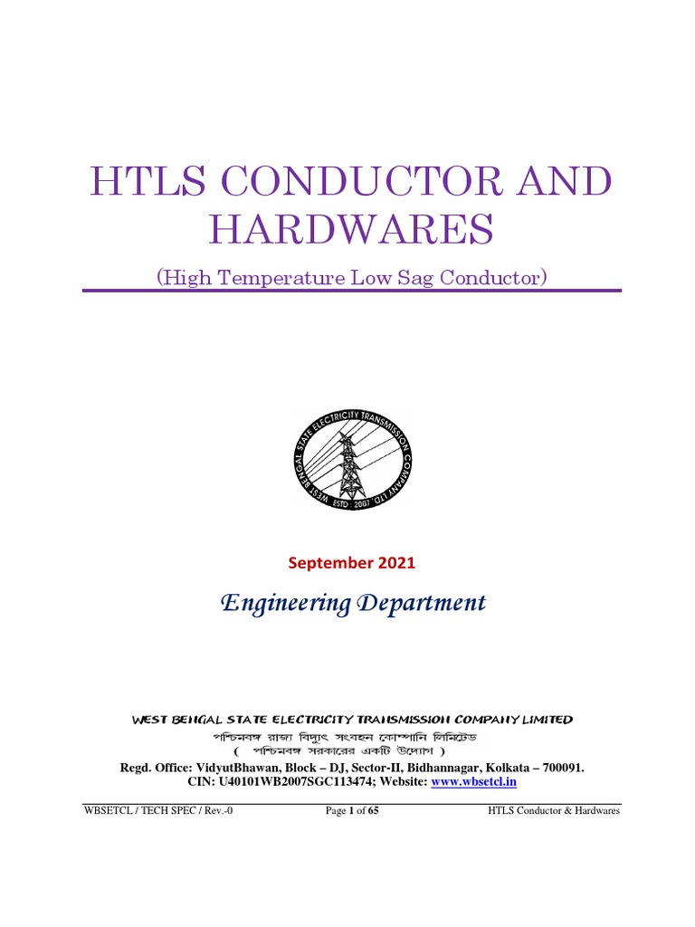 HTLS Conductor Specs for Engineers | PDF | Electrical Resistivity And ...