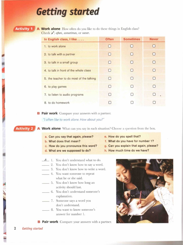Unit 1-Let's Talk 1 | PDF