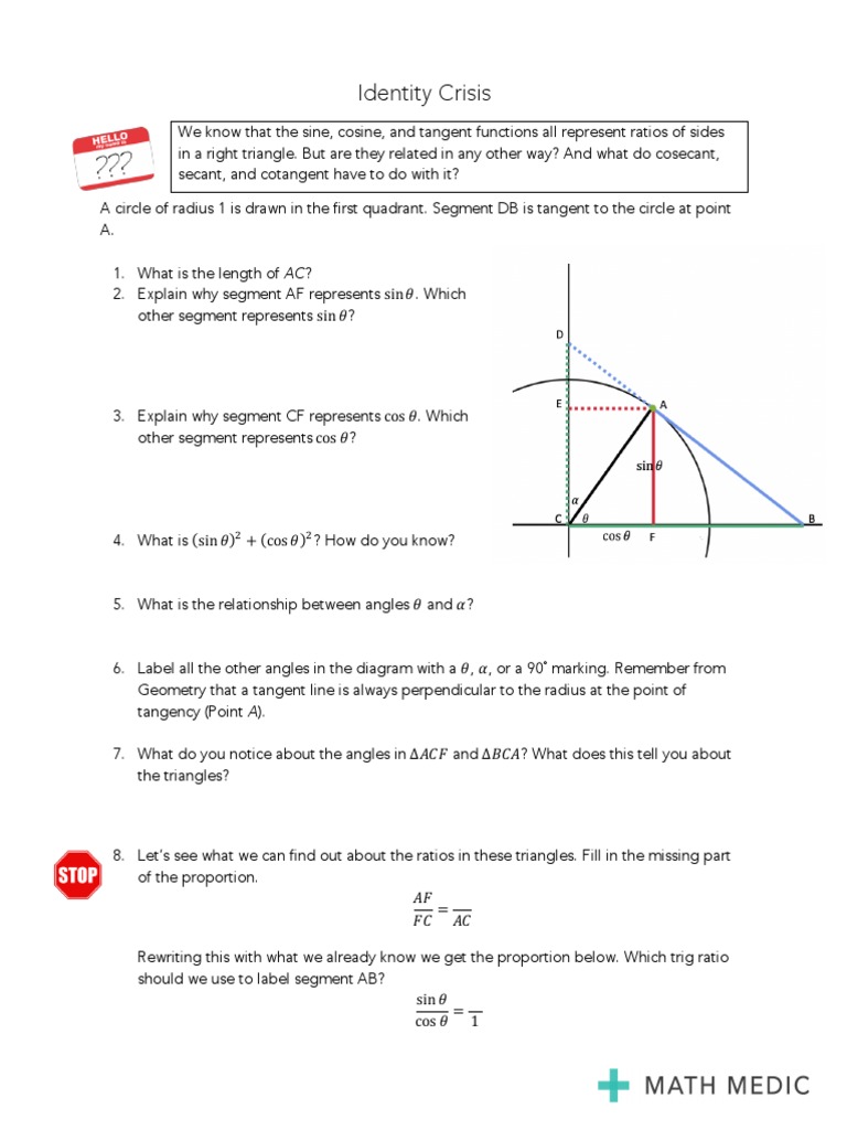 Lesson 4 13 Precalculus Math Medic Dea4282a5a | PDF | Trigonometric ...