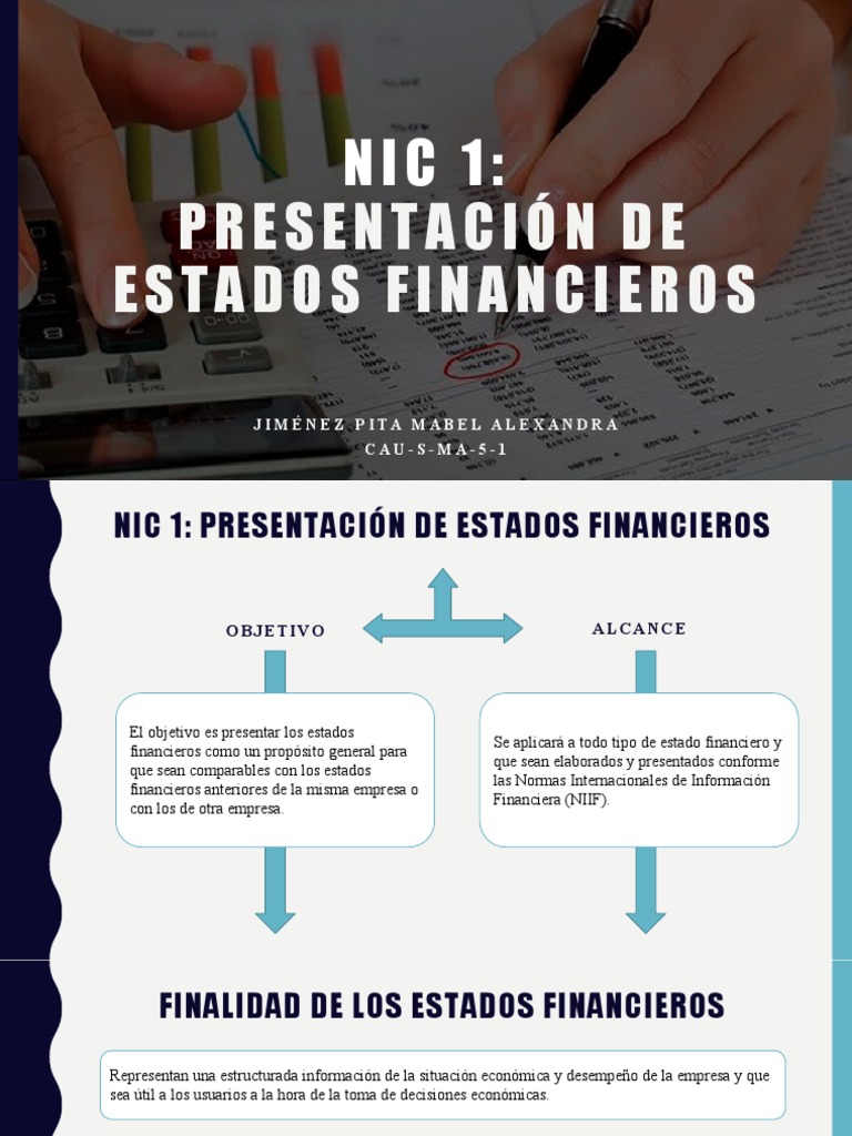 Presentación de Estados Financieros NIC 1 | PDF | Estado financiero ...