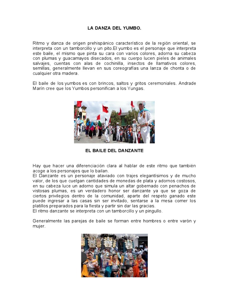 LA DANZA DEL YUMBO | PDF | Comercio justo | Comercio