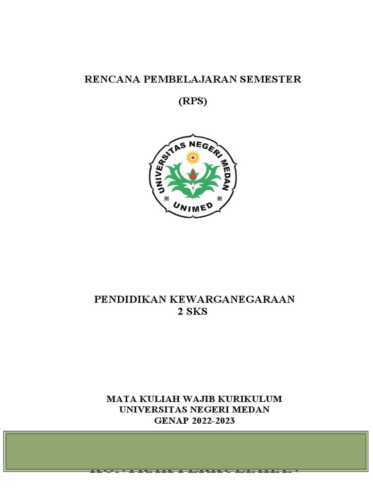 RPS PKN Genap 2022-2023 | PDF