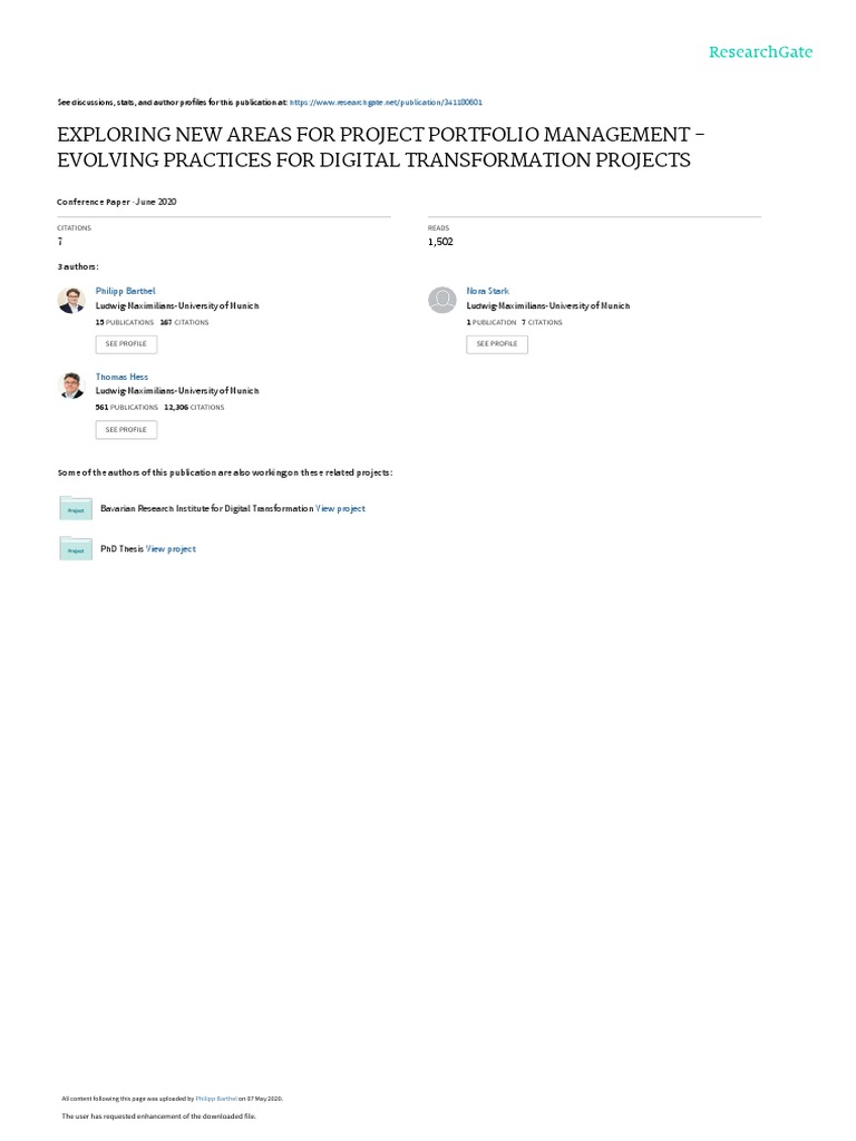 Evolving Practices For DT Projects ECIS | PDF | Information System ...