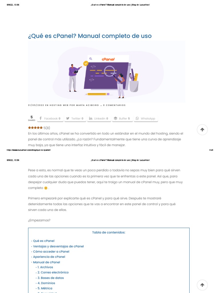 Guía completa para entender y utilizar cPanel, el popular panel de ...