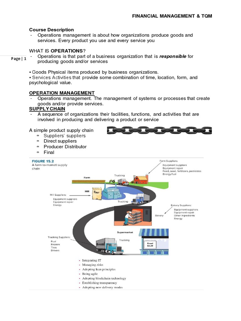 Financial Management Lesson | PDF | Quality (Business) | Product (Business)