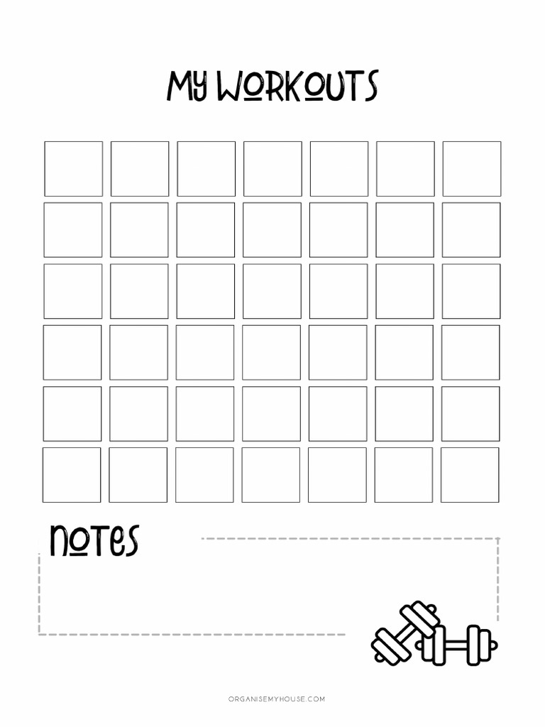 A4 Workout Planner | PDF