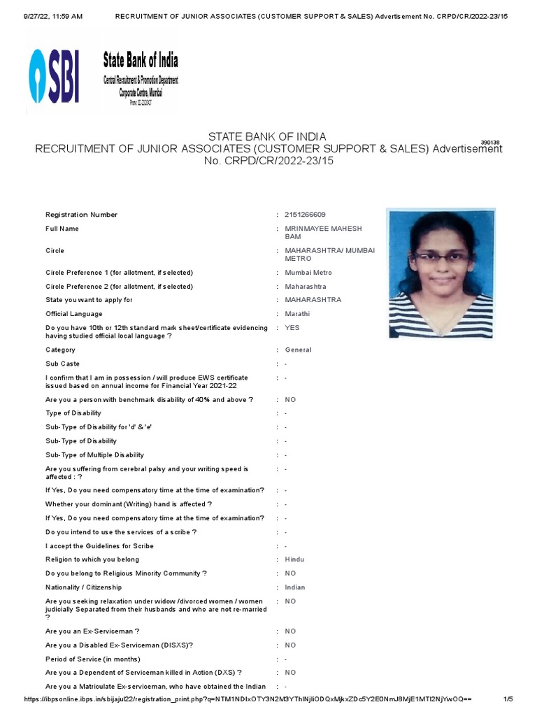 RECRUITMENT OF JUNIOR ASSOCIATES (CUSTOMER SUPPORT & SALES ...