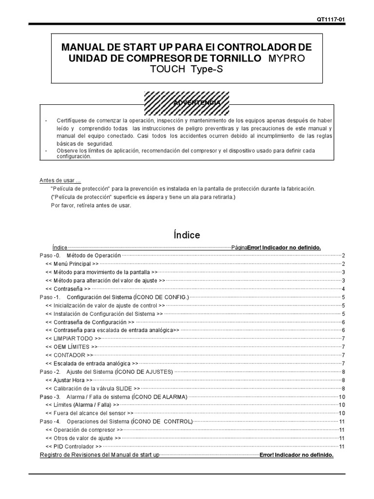 Manual Mypro Touch - Español | PDF