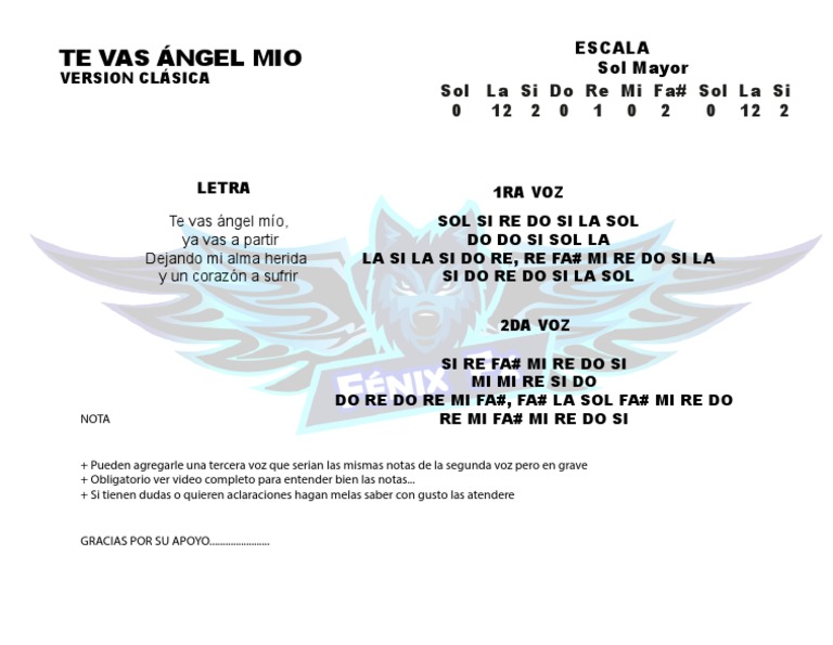 Te Vas Angel Mio | PDF