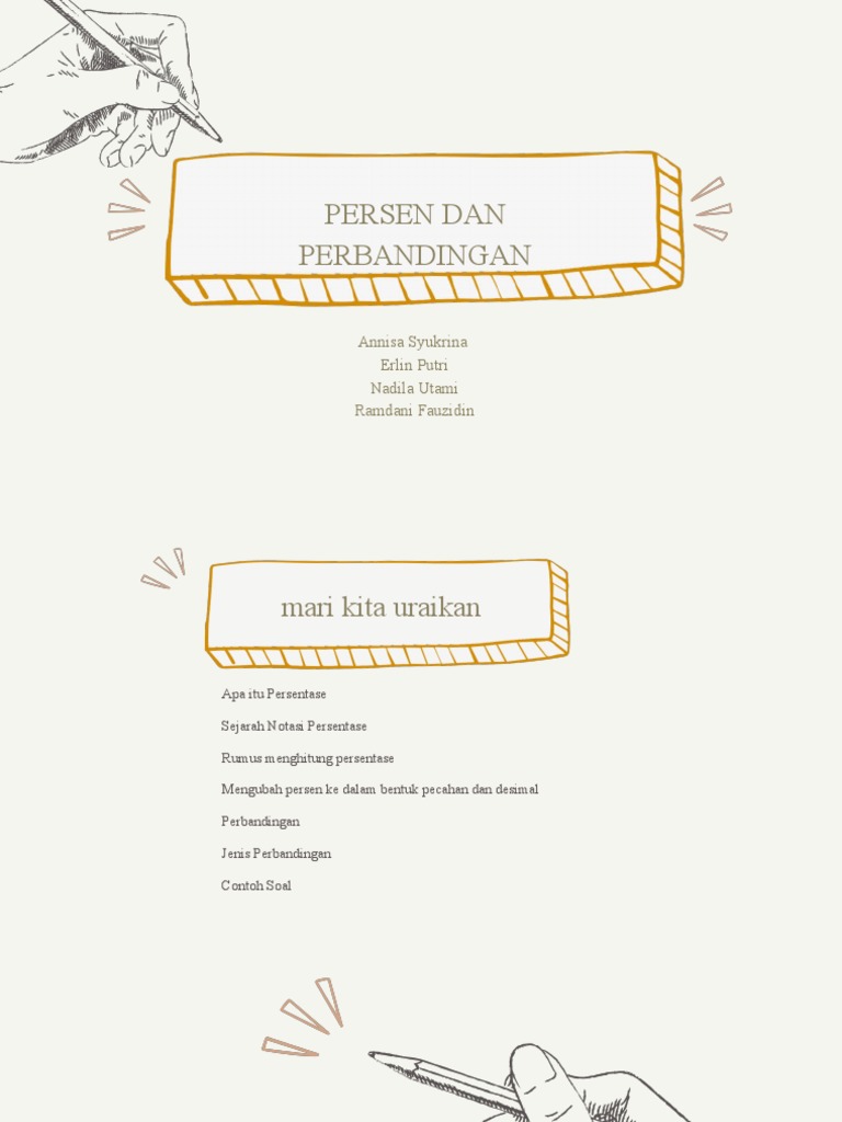 Persen Dan Perbandingan | PDF