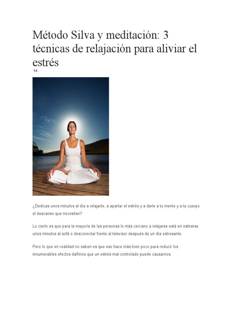 Método Silva y Meditación | PDF | Estrés (biología) | Respiración